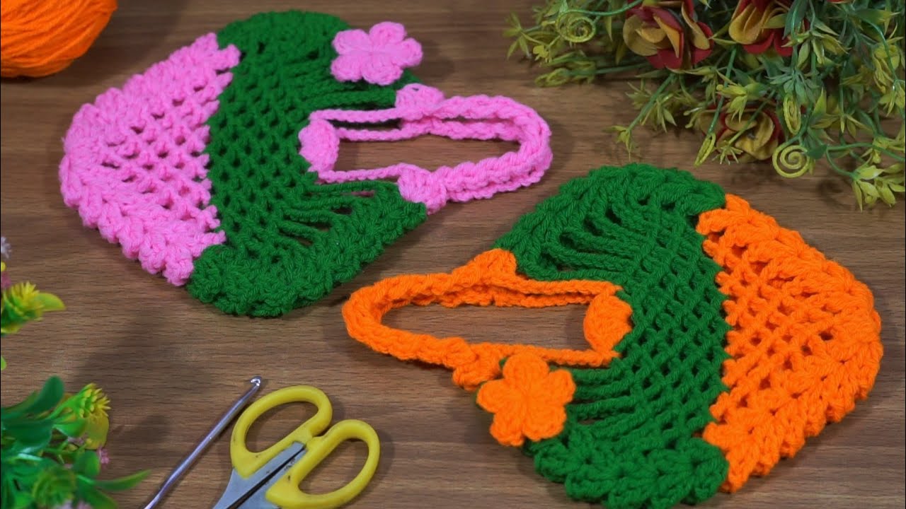 DIY Crochet Small Bag: Perfect for Beginners! || Crochet a Cute Small ...