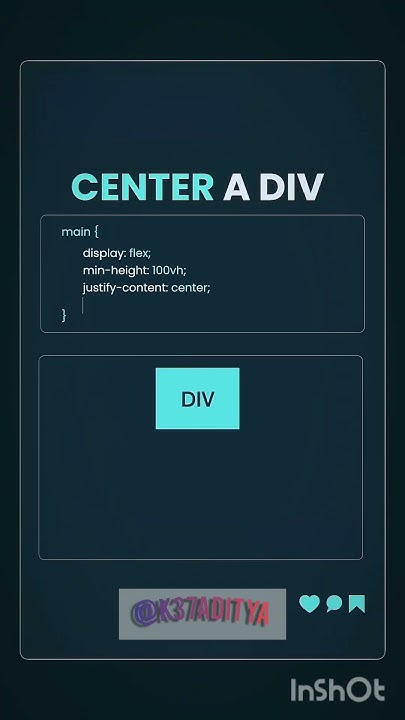 Center Div Using Css Html Python Css Webdevelopment Frontend Programming Ai Crowdstrike