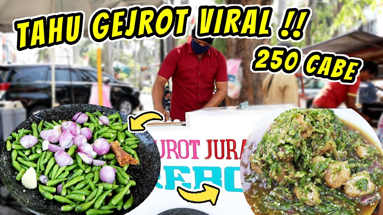 TAHU GEJROT VIRAL ! REKOR TERBARU DI BIKIN 250 CABE !! Ft. Goyang Leper ...