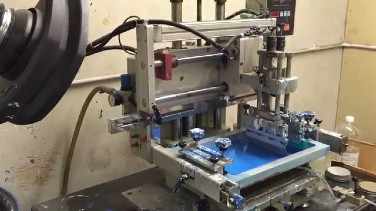 Constant's Super Primex Ever Bright Screen Print Machine - YouTube