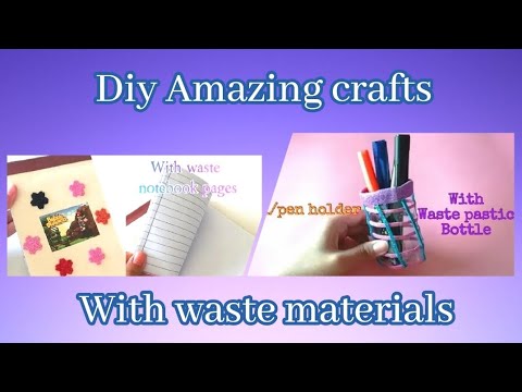 Creative waste materials crafts ideas! by Z art and craft - YouTube
