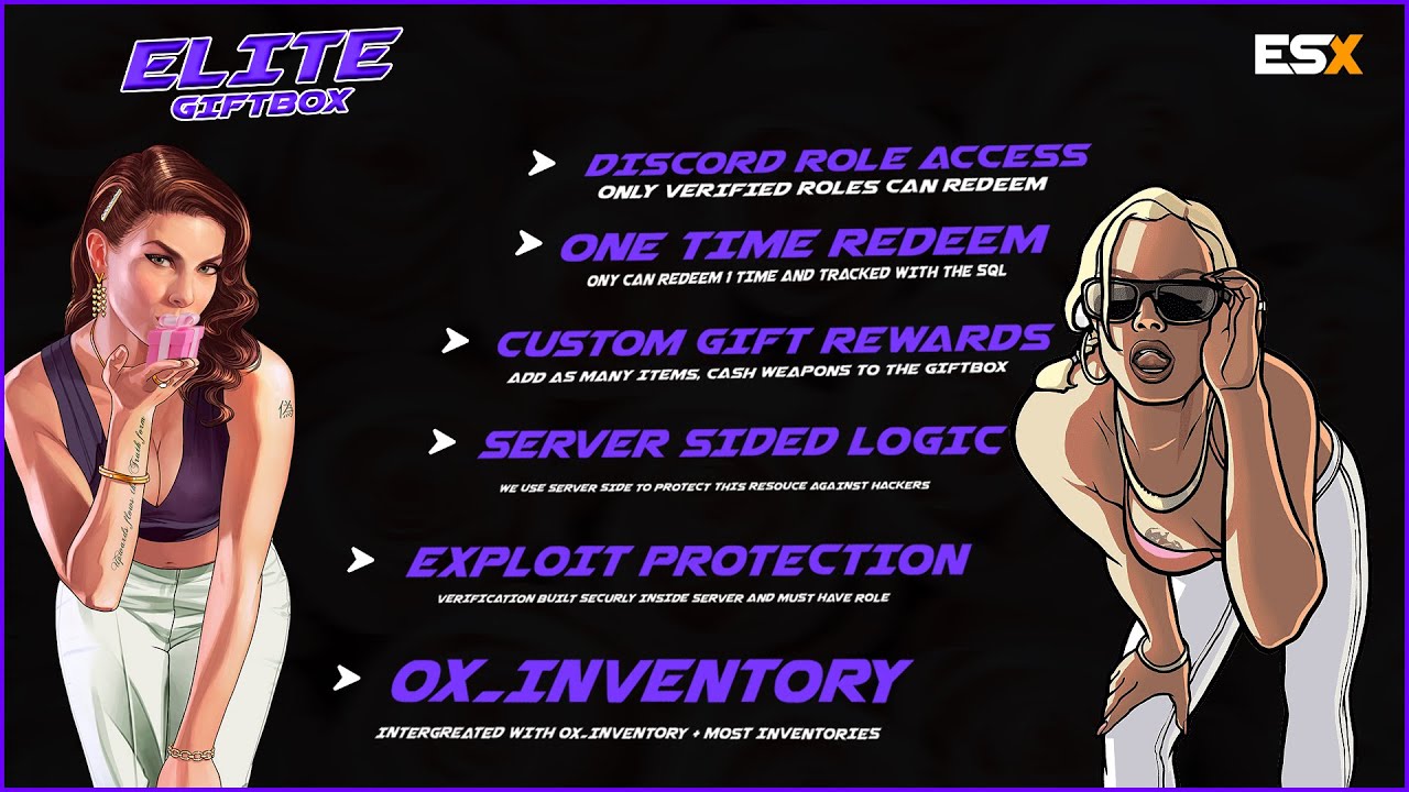 Fivem ESX Gift System | Elite-GiftBox | Role-Verified Reward System - YouTube