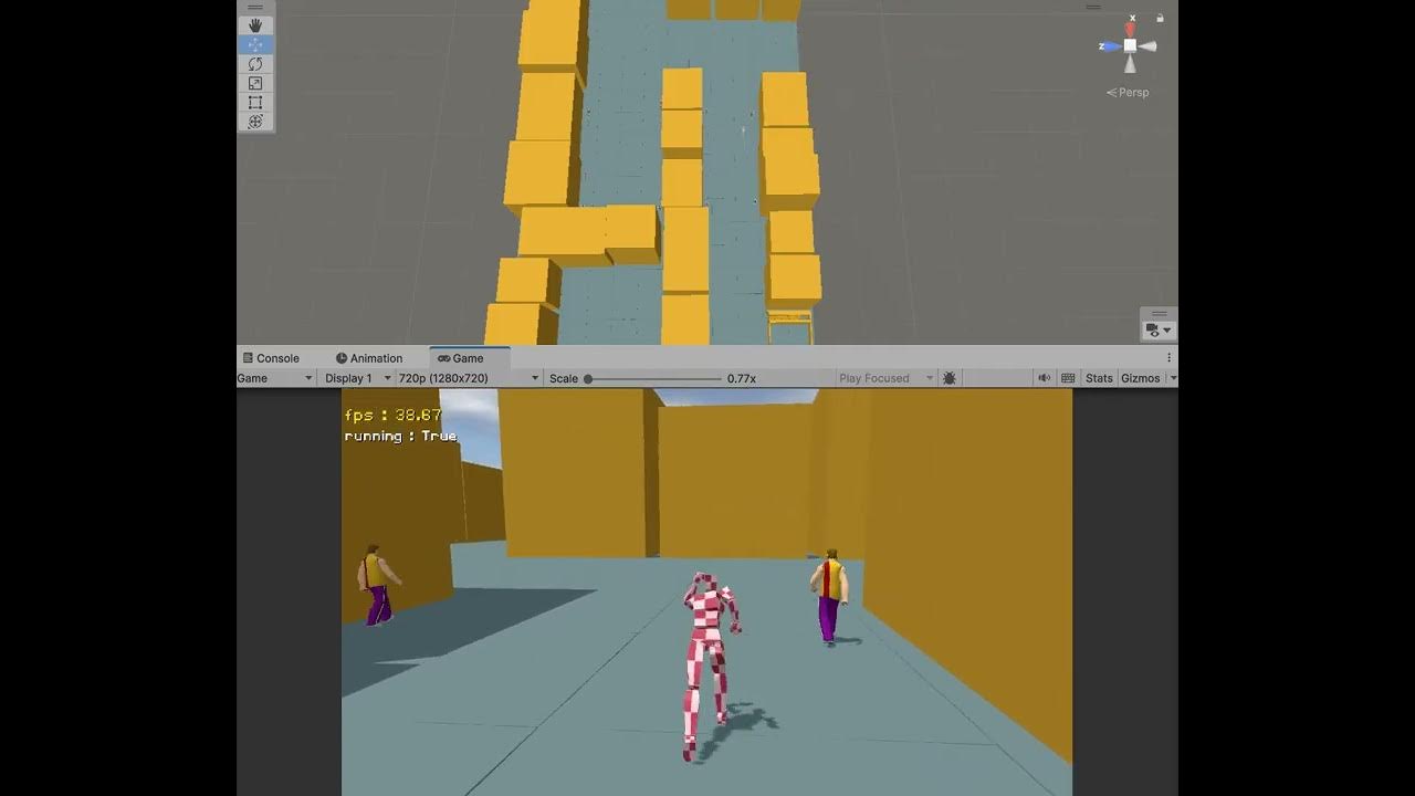 [Unity] Simple Open World game, NPC wandering around #unity3d #openworldgames - YouTube