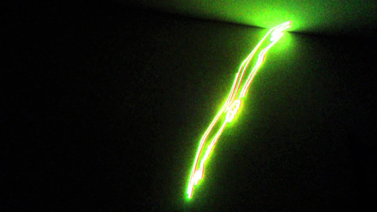 Full color animation laser light - YouTube