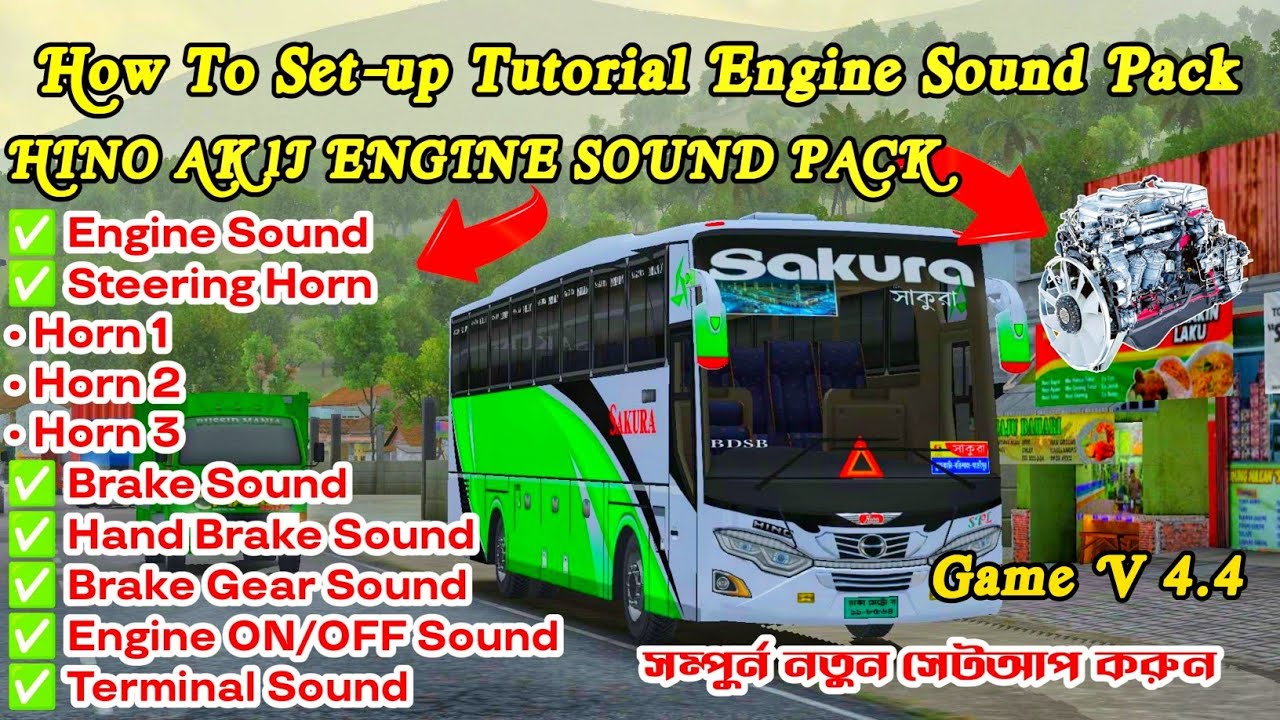 Bangladeshi Hino AK 1J Engine Sound – Full Download & Setup Tutorial for Bussid v4.4 Free ...