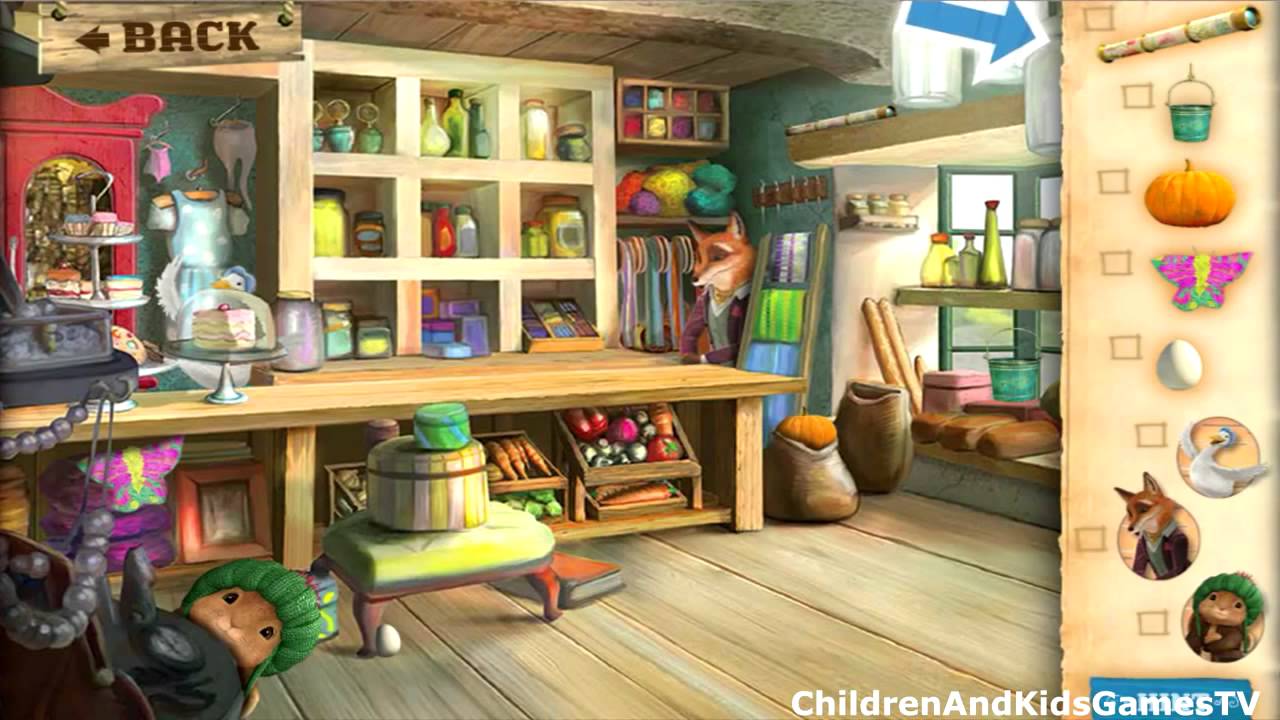 Peter Rabbit's Treasure Hunt Game for Kids HD Baby Video - YouTube