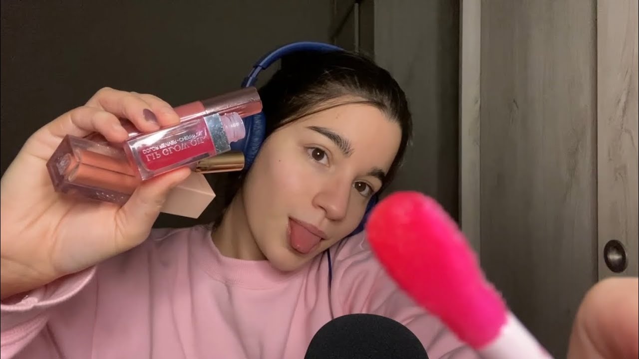 ASMR lip gloss collection p.1 | mouth sounds, b3sit0s - YouTube