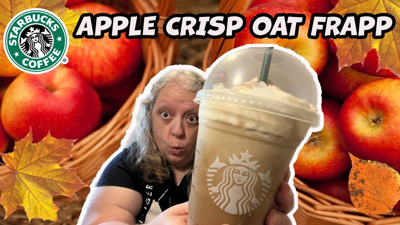 Taste Testing Starbuck’s Apple Crisp Oat Frappuccino!! - YouTube