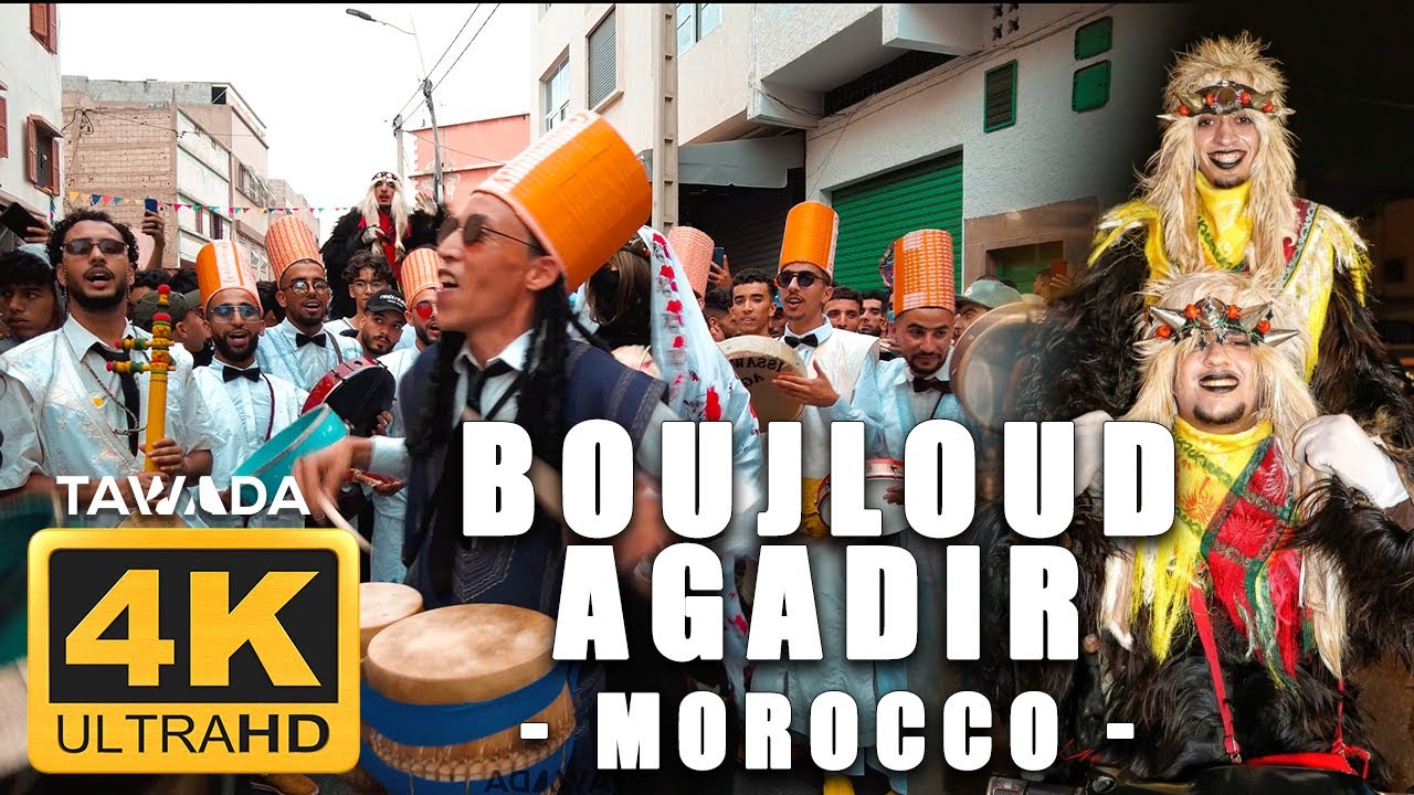 BOUJLOUD walk - Agadir city after AID ADHA - Morocco 4K UHD - YouTube