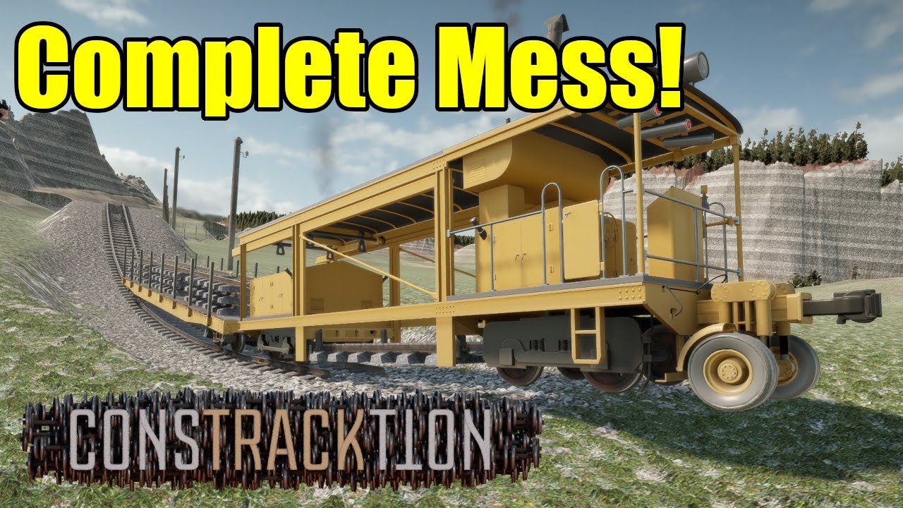 Laying Track The Hard Way | ep3 Hard Mode Map 3 | Constracktion - YouTube