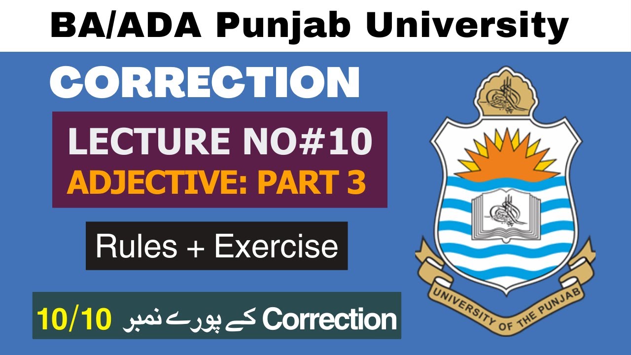 Adjective Part 3 Ba English Correction Adjective Superlative Degree