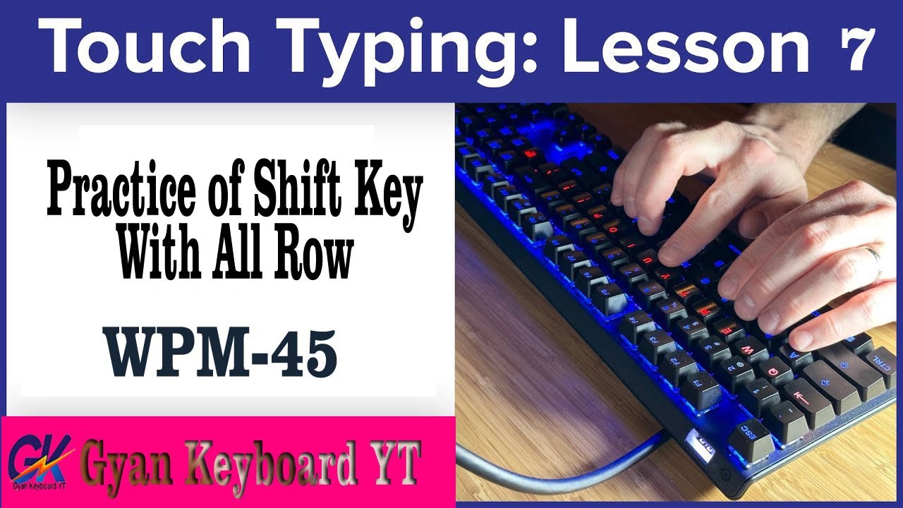 How to learn typing speed in Sonma typing expert lesson 7.....wpm-40 ...