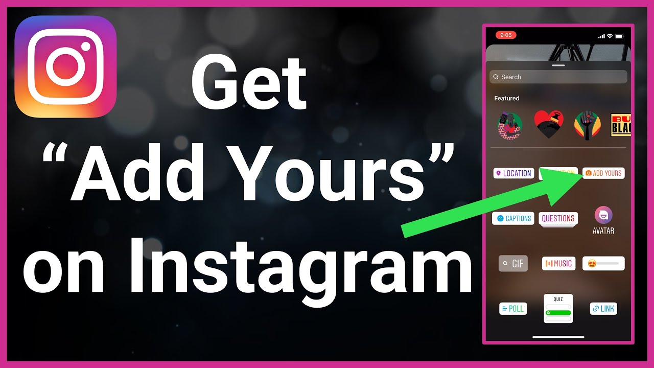 How To Get "Add Yours" On Instagram - YouTube