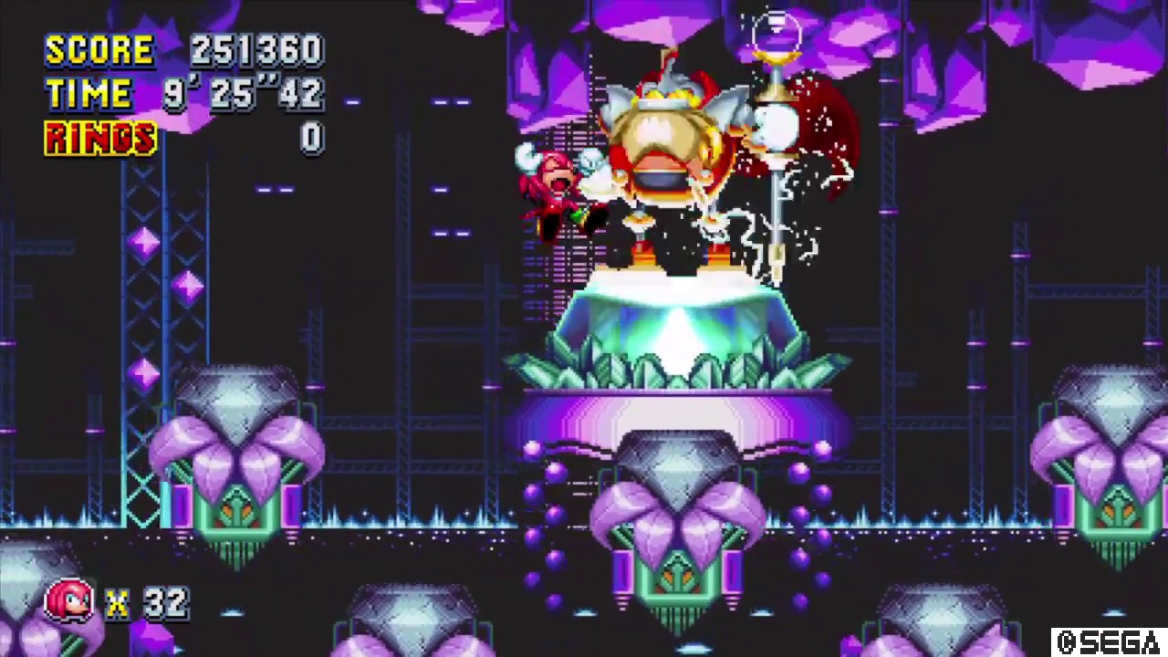 Sonic Mania - Defeated Heavy King Boss, Knuckles Got Through Act 2 ...