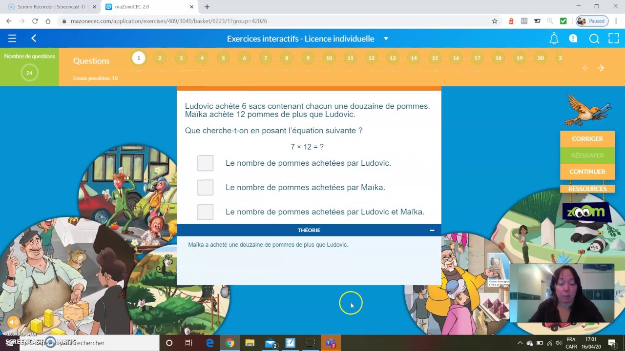 Decouverte de MAZONECEC - Les exercices interactifs - YouTube