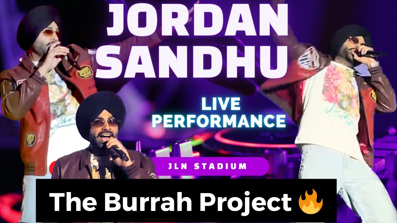 Jordan Sandhu Live Concert in Delhi JLN Stadium | The Burrah Project ...