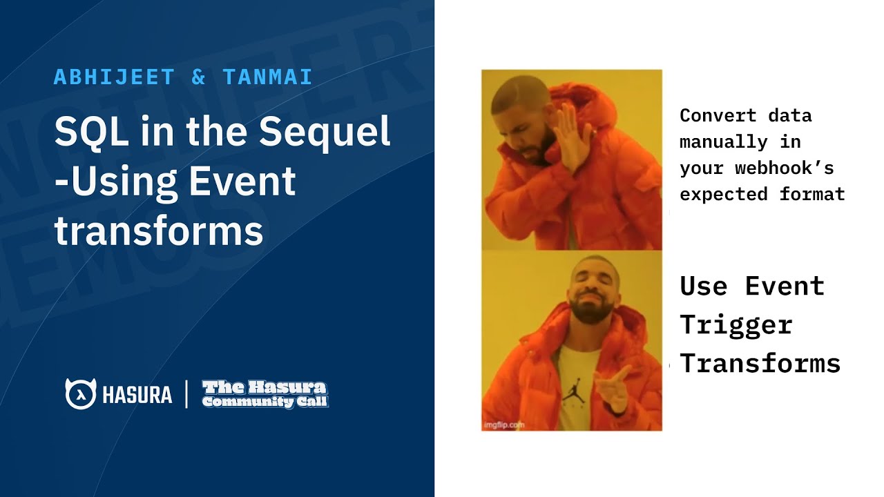 SQL in the Sequel- using Event transforms - YouTube
