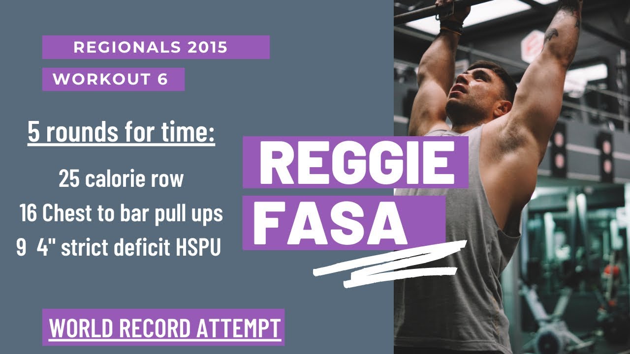 Reggie Fasa - World record on 2015 Regionals Event 6 - YouTube