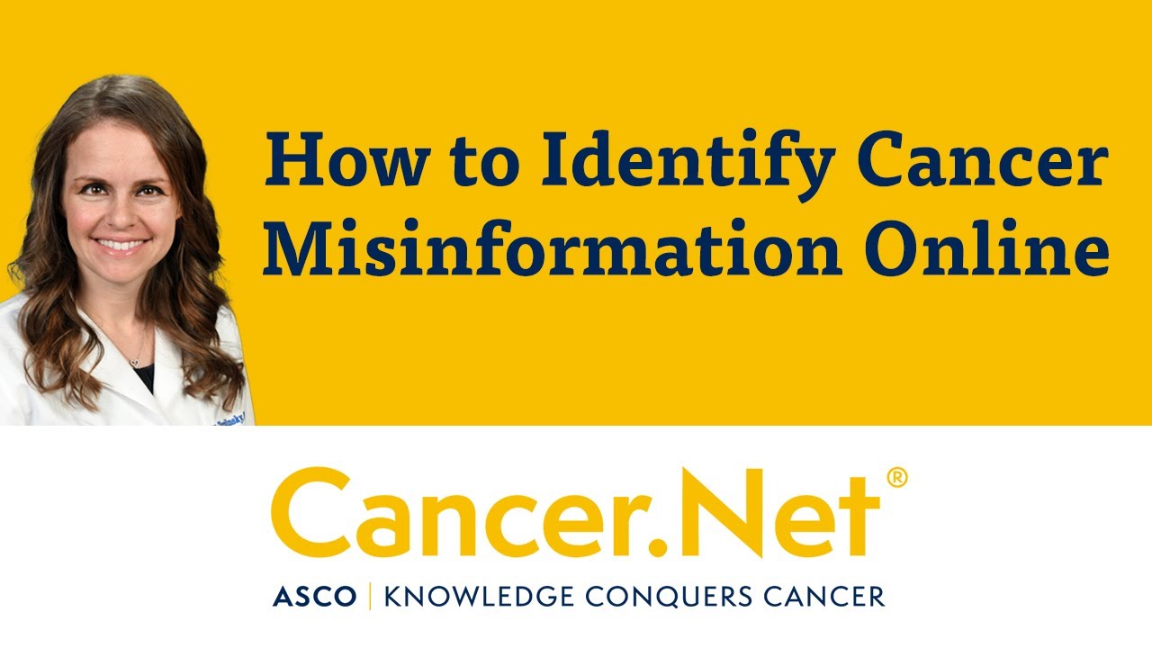 How to Identify Cancer Misinformation Online - YouTube