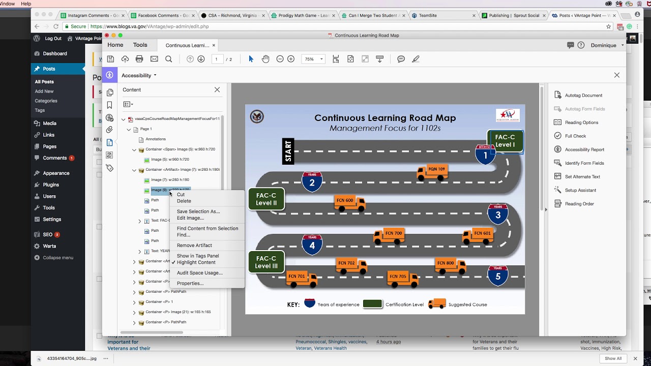 How to build out your accessibility panel in Adobe Acrobat - YouTube
