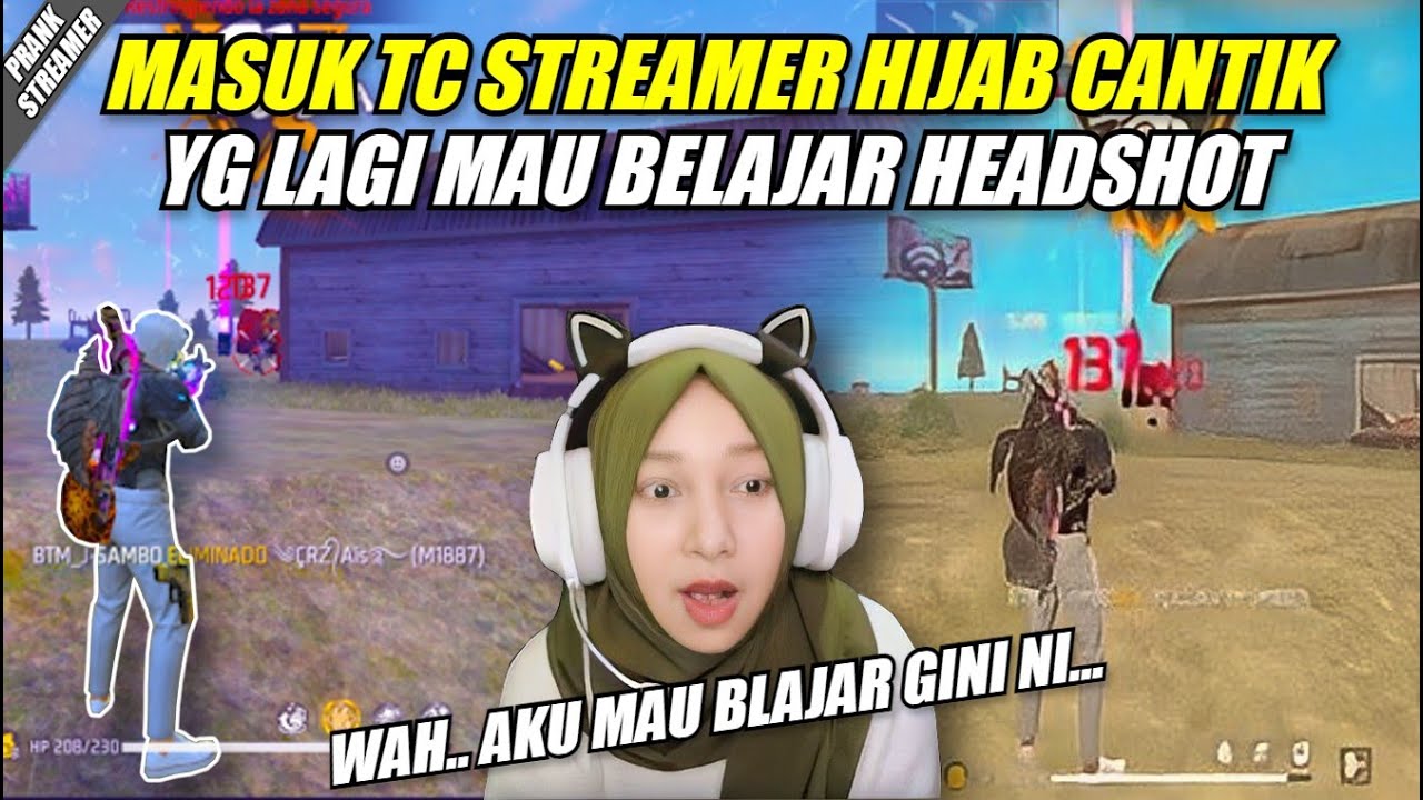 Prank Team Code Streamer Hijab Cantik Gendong Sampai Booyah Youtube