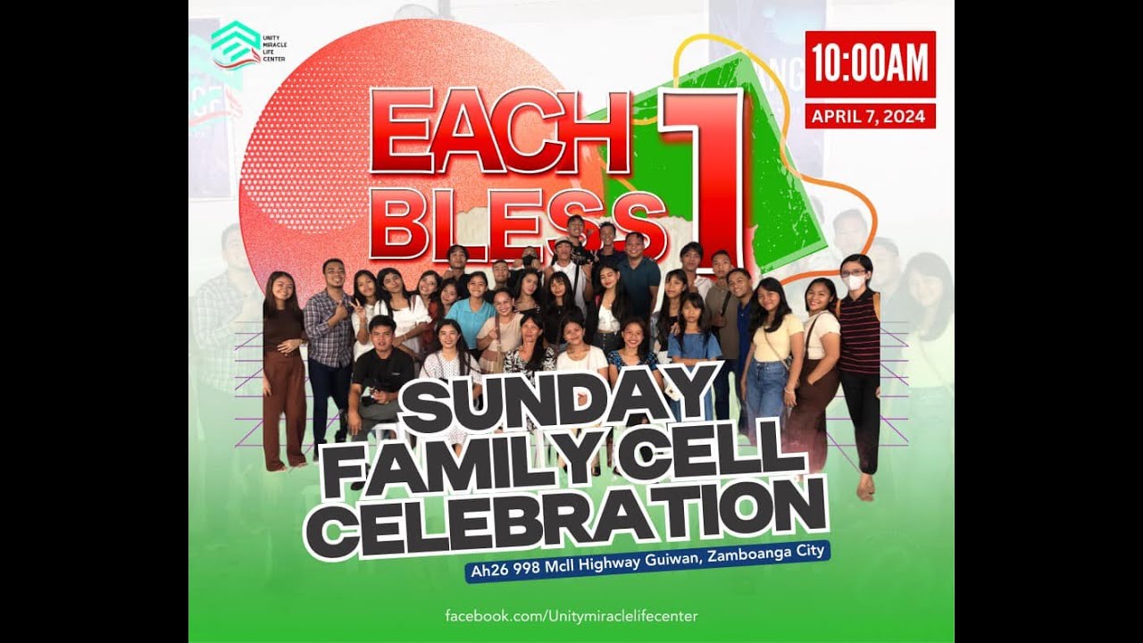 Sunday Family Cell Celebration | Each One Bless One | 04-13-2024 - YouTube