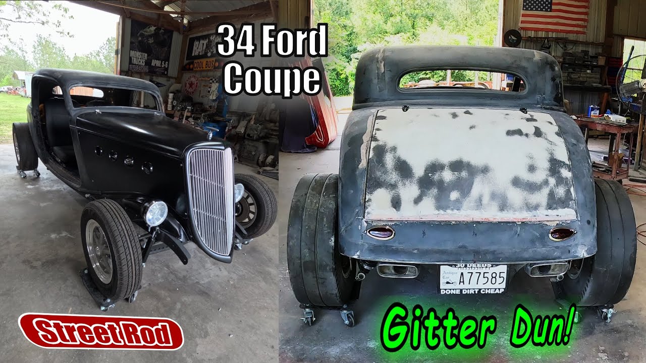 34 Ford Coupe Tail Lights - Exhaust Tips - The Hard Way - YouTube