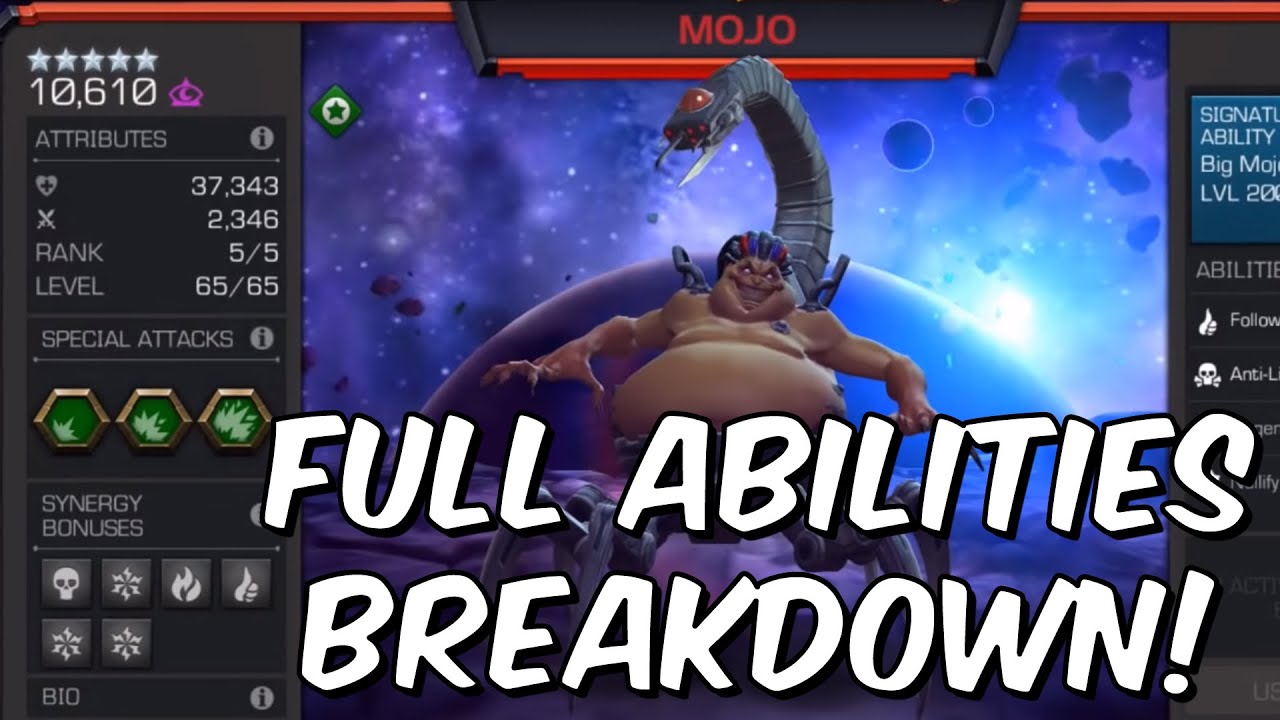 Mojo Full Abilities Breakdown! - 200% Fury & Degen Damage!! - Marvel ...
