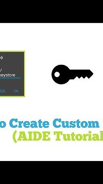 How to Create Custom Keystore (AIDE Tutorial) - YouTube