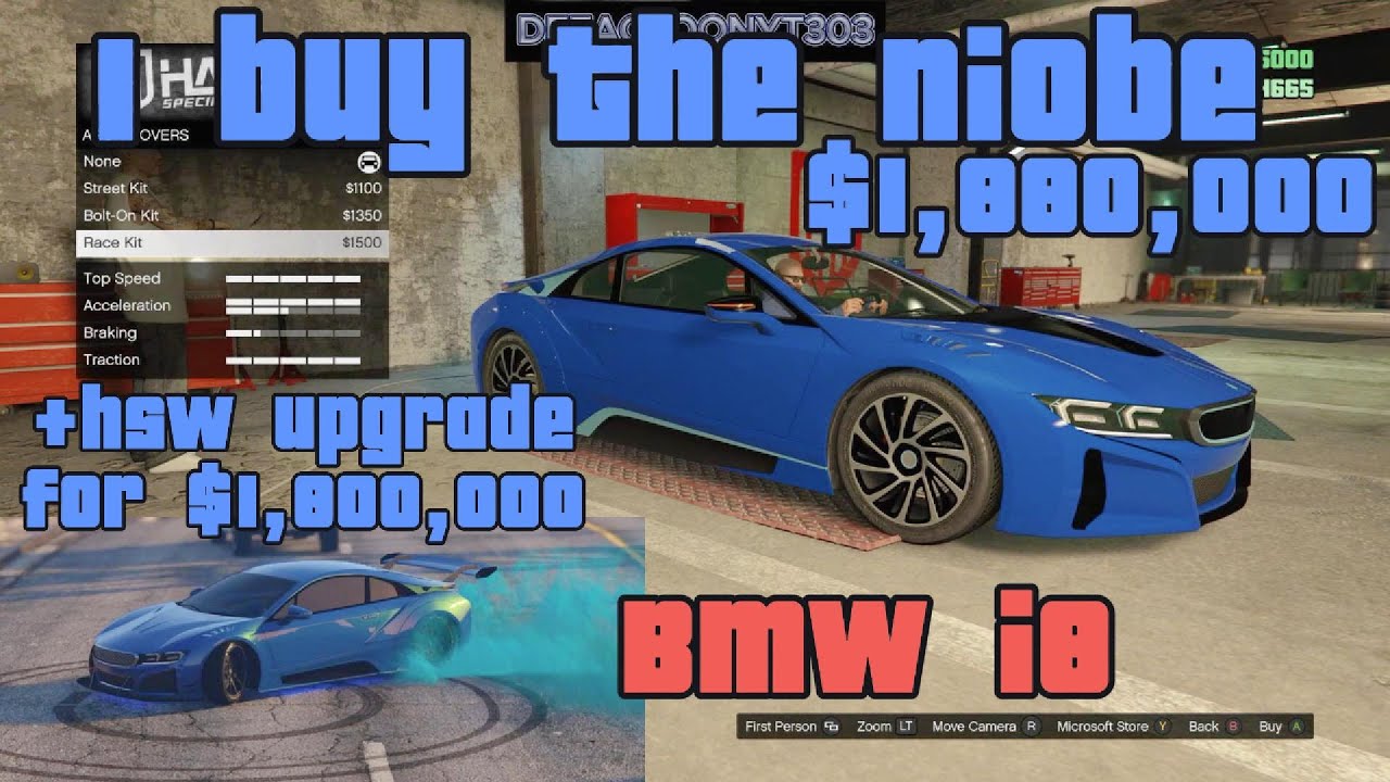 I buy the Ubermacht Niobe (BMW i8) for $1.8Mil+HSW upgrade another $1 ...
