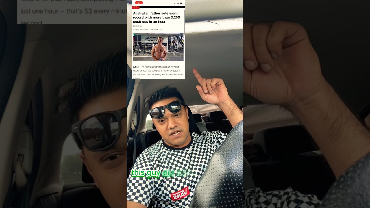 World record by Lucas Helmke with 3206 push ups in 1 hour !! #fitness # ...