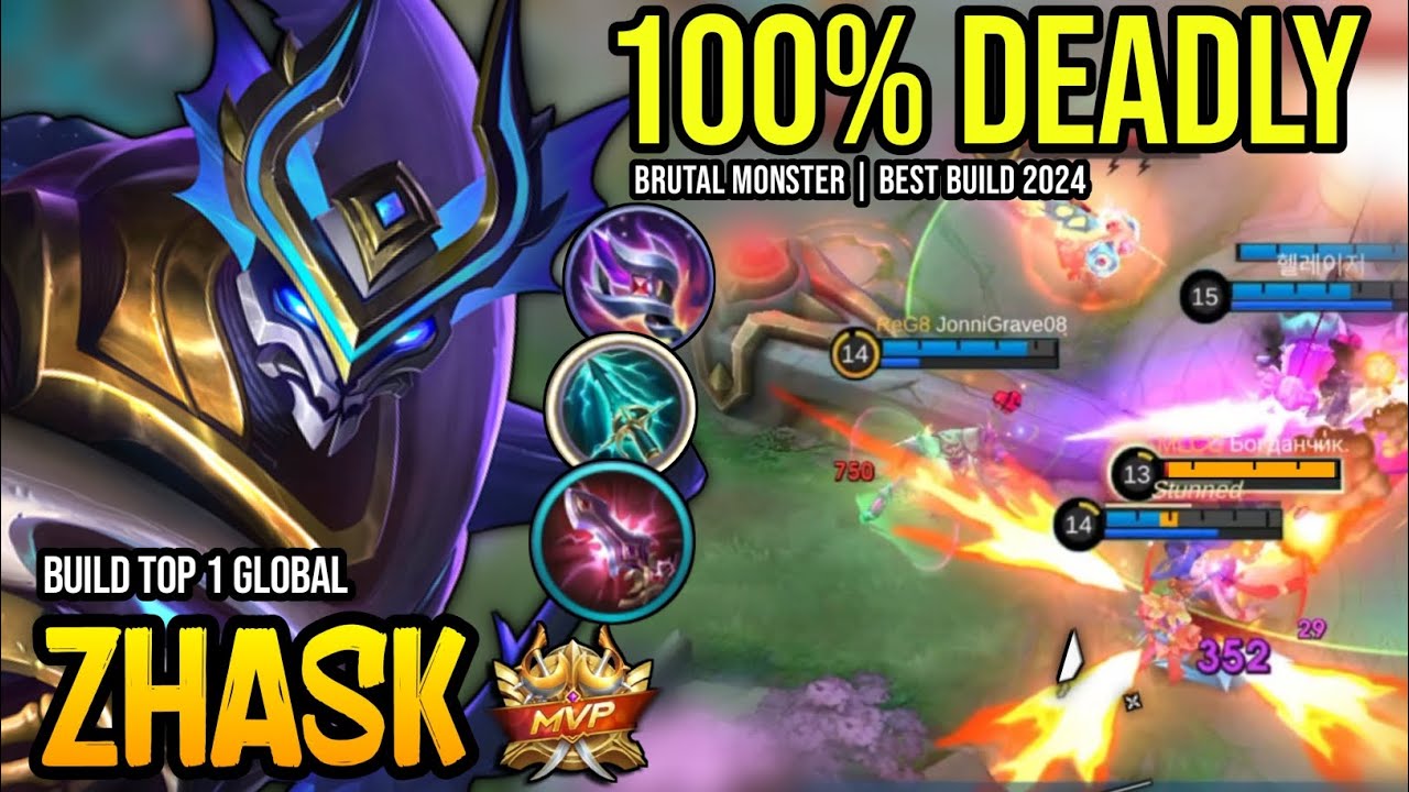 ZHASK BEST BUILD 2024 | BUILD TOP GLOBAL ZHASK GAMEPLAY | MOBILE ...