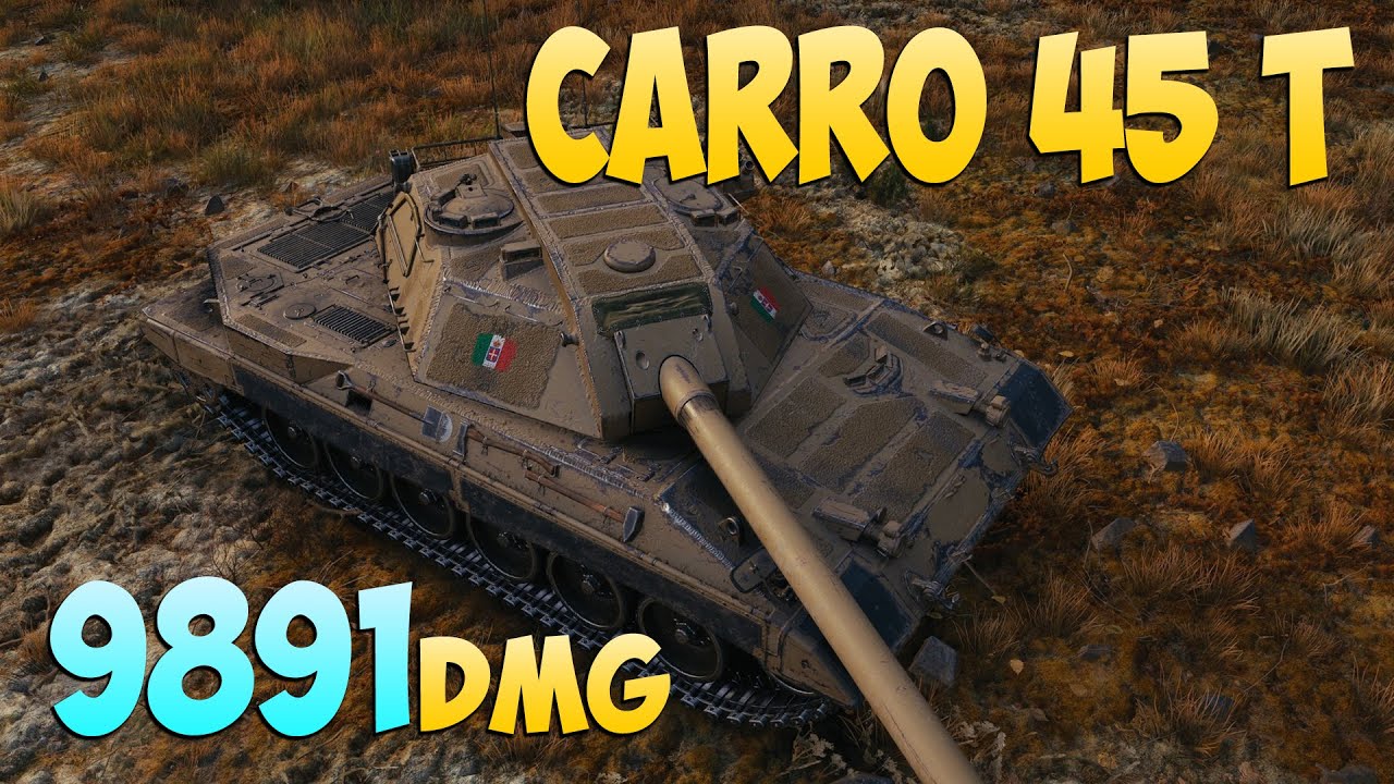 Carro 45 t - 8 Frags 9.8K Damage - Fabulous! - World Of Tanks - YouTube