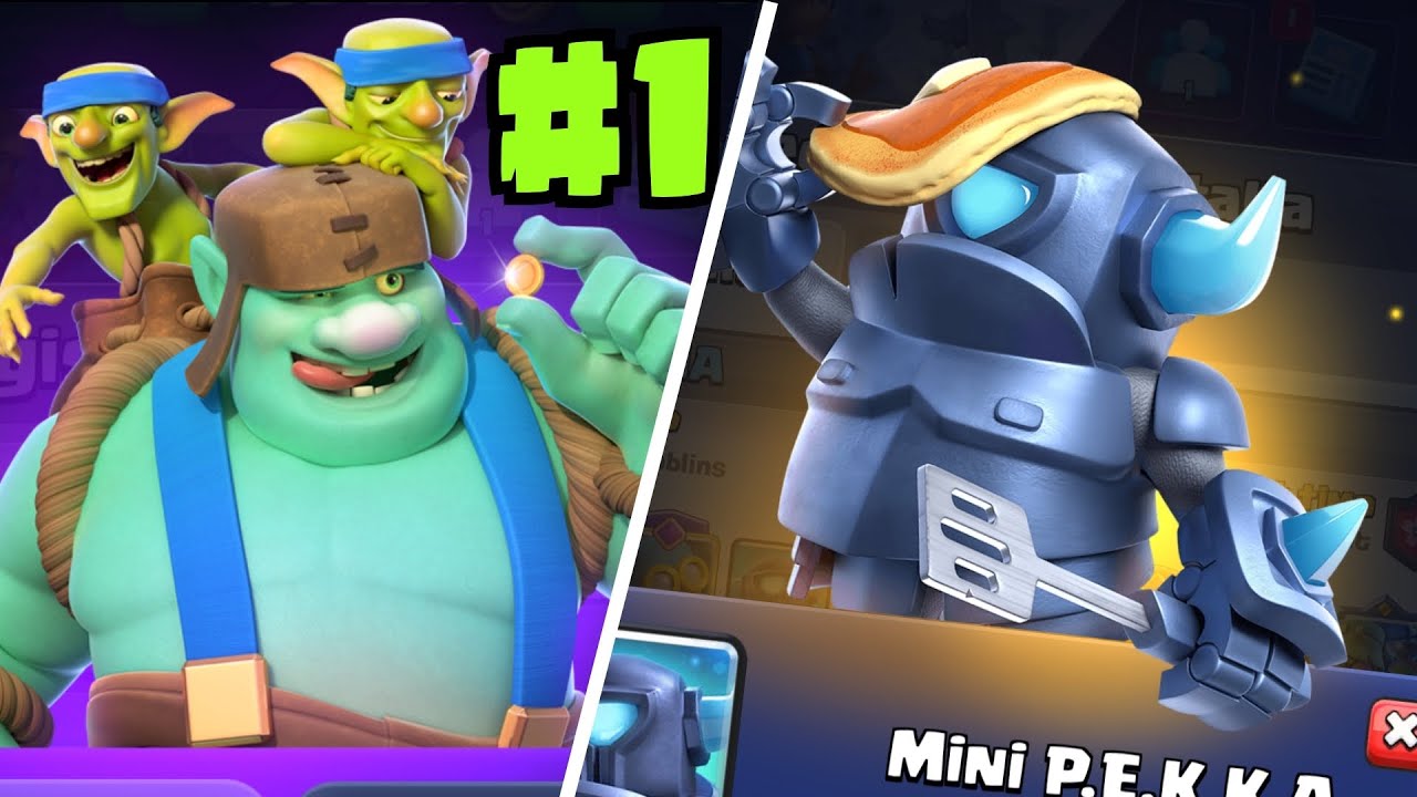 MEJOR MAZO CON MINI PEKKA NO REQUIERE HABILIDAD 😈🥵 -Clash Royale - YouTube