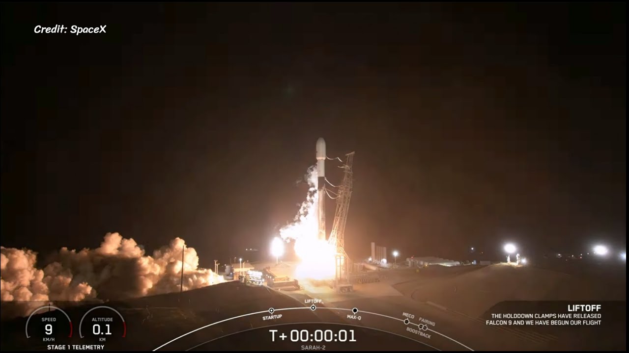 SpaceX Falcon 9 Launches SARah 2 & 3 - YouTube