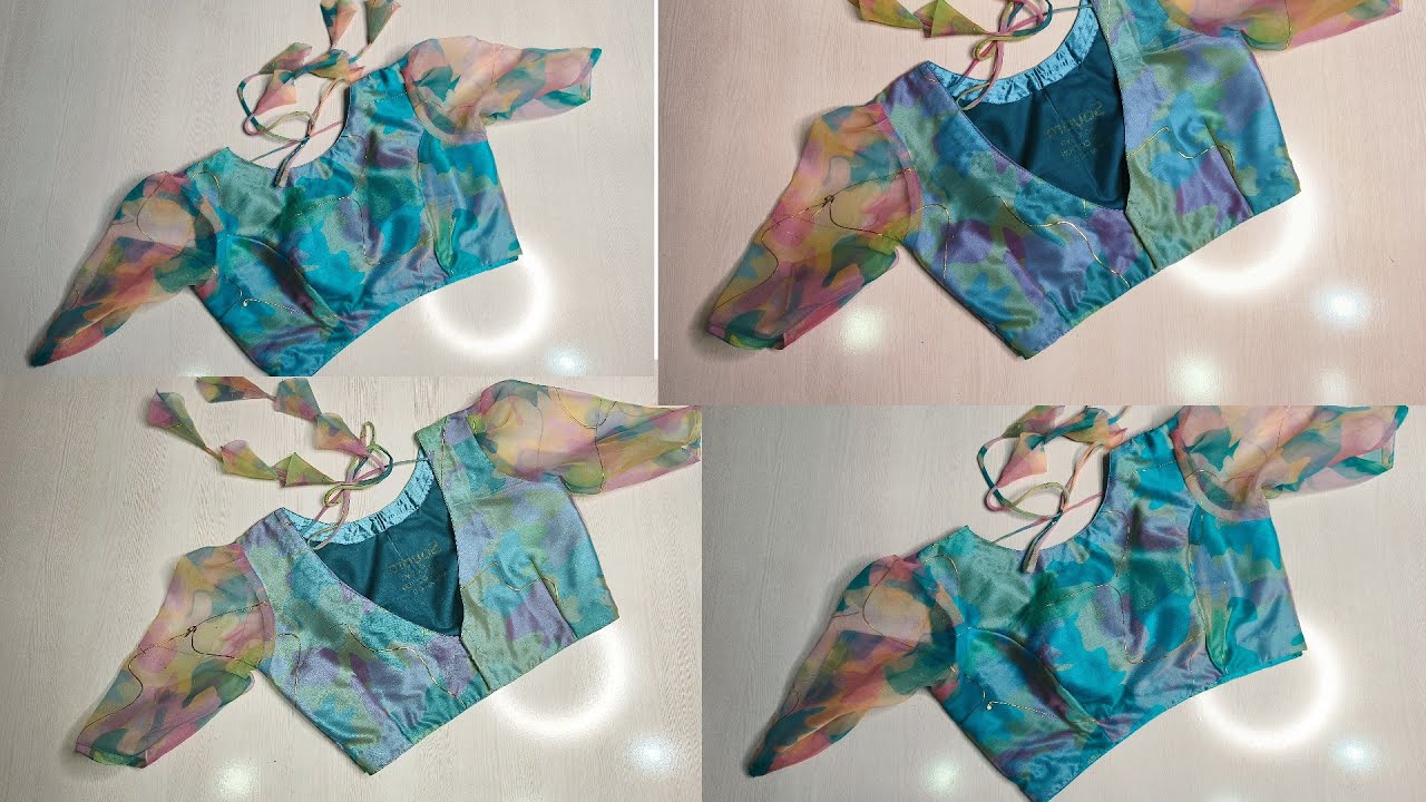 36 size Prince Cut Blouse Cutting and Stitching | Boat neck padded ...