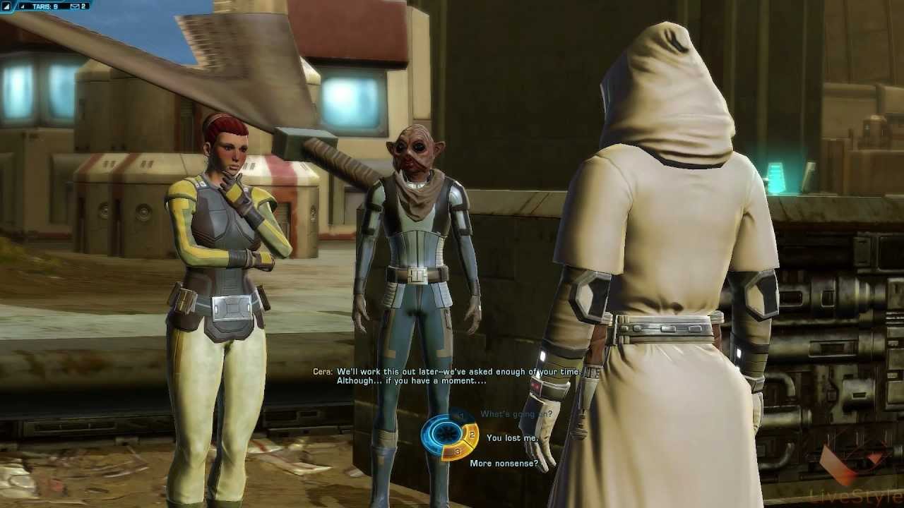 Star Wars: The Old Republic - Taris Side Quest "The Corpse Counters" - YouTube