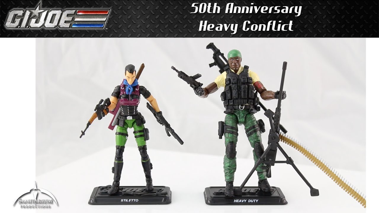 GI Joe 50th Anniversary Heavy Conflict Unboxing and Review - YouTube