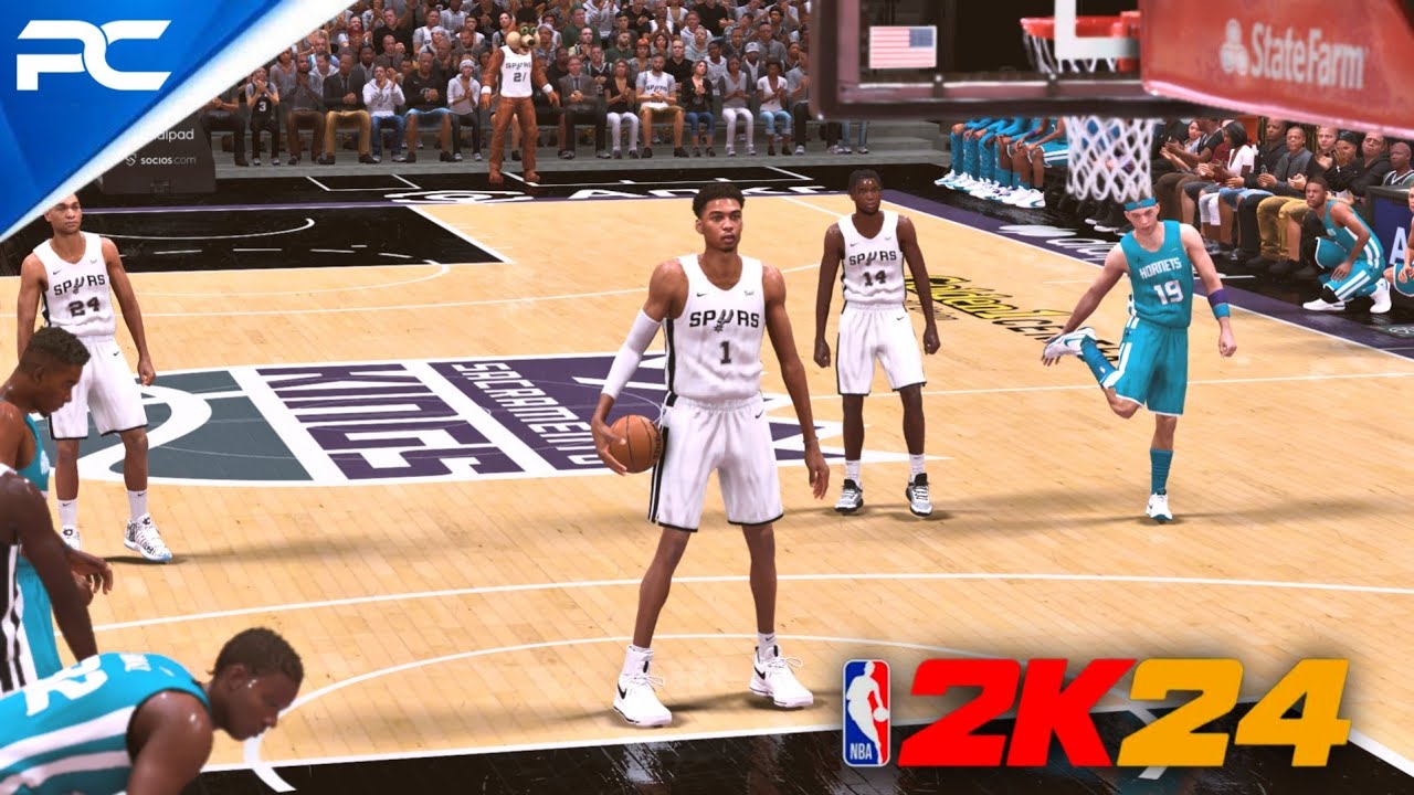 NBA 2K24 GAMEPLAY MOD: Victor Wembanyama "DEBUT" game in SUMMER LEAGUE ...