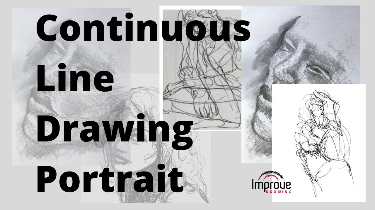 Continuous Line Drawing Portrait Youtube