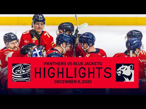 Panthers vs Blue Jackets Highlights | COMEBACK CATS win in OT! | 12.06. ...