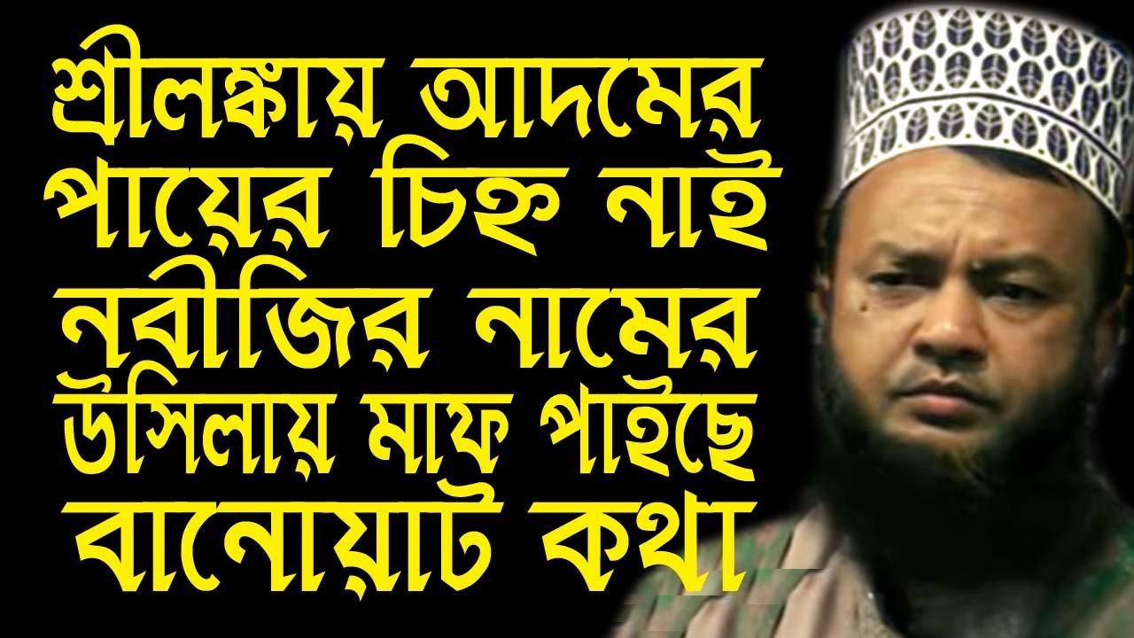 আদমের কোন পায়ের চিহ্ন শ্রীলংকায় নাই bangla waz by Abul Kalam Azad Bashar bd waz আবুল কালাম ...