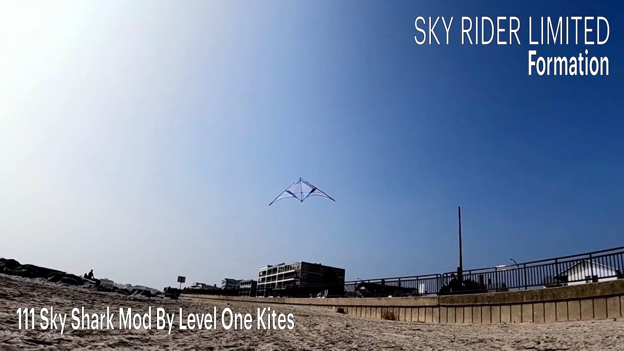 Formation: Flying The One Eleven Sky Shark Frame By Level One Kites 4K ...