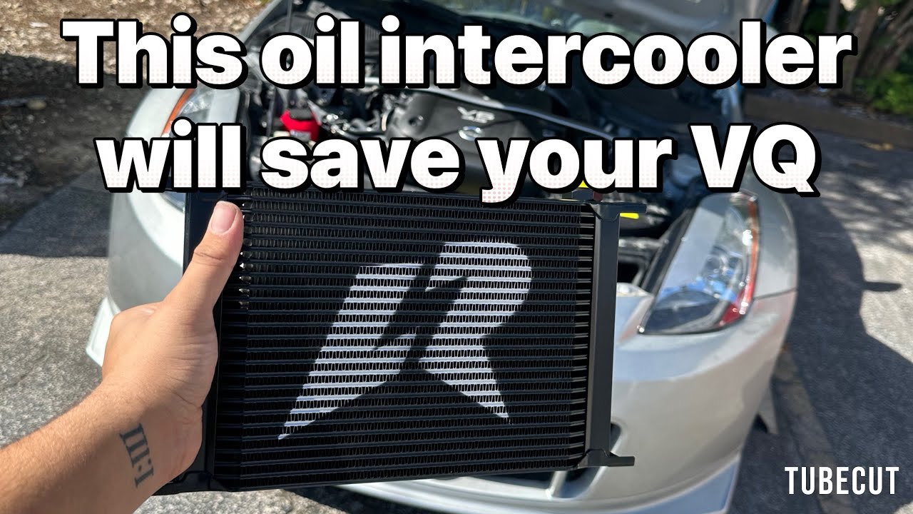 Installing an oil intercooler on my 350z - YouTube