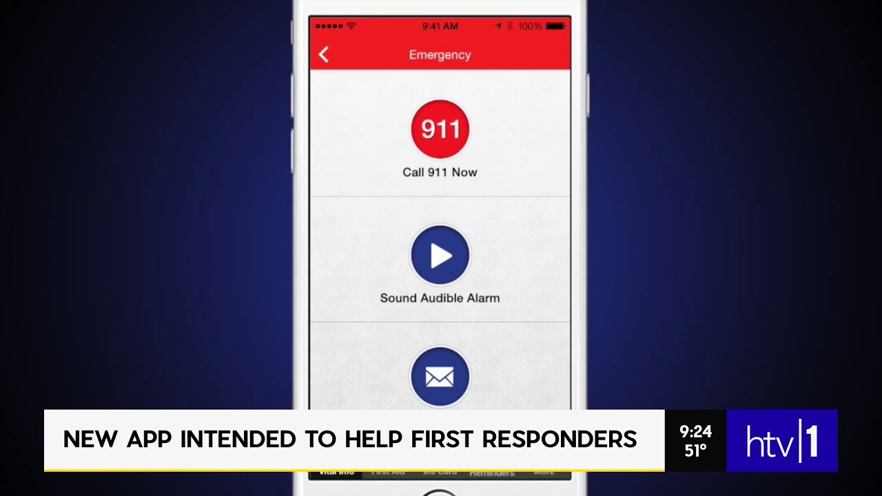 NEW APP INTENDED TO HELP FIRST RESPONDERS - YouTube