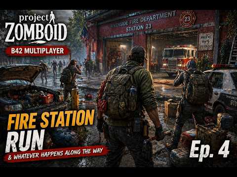 Project Zomboid B42 Multiplayer | Fire Station Run | Ep. 4