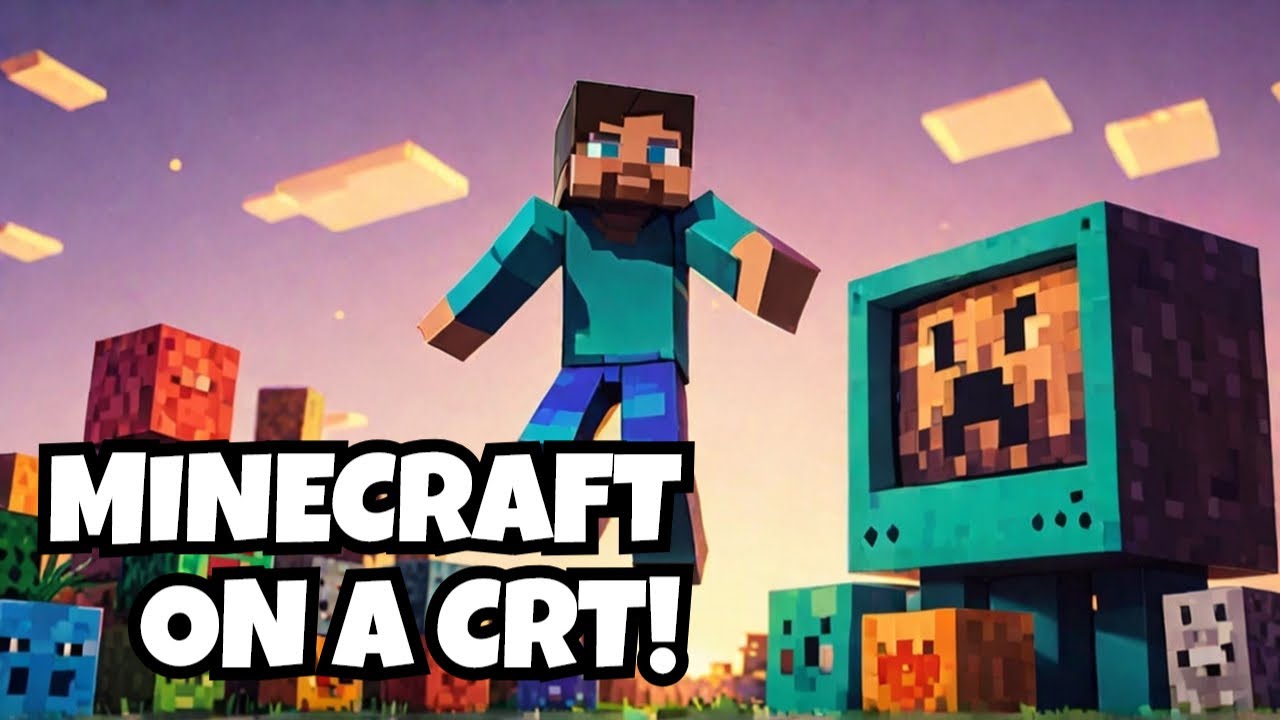 Beta Minecraft on a CRT From 2000! - YouTube