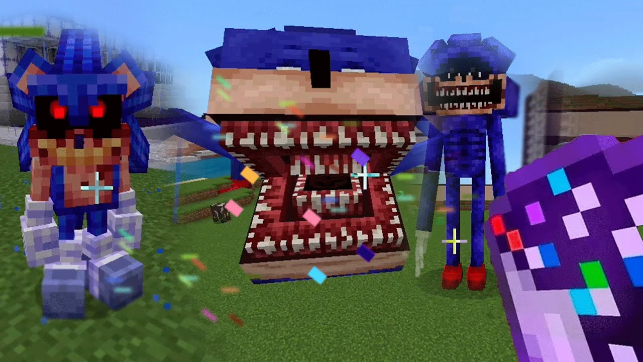 Pibby Glitch Shin Sonic Tapes + EXE SONIC Addon in Minecraft PE - YouTube