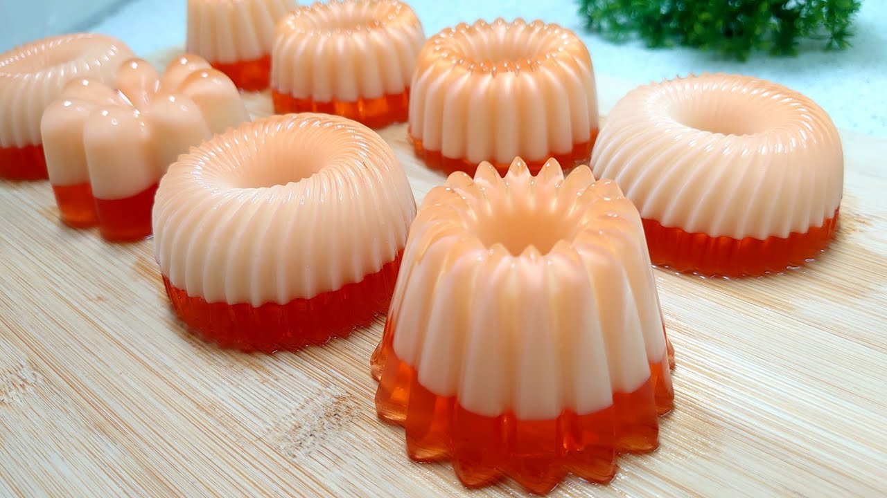 Pudding Ini Cantik Banget Perpaduan Pudding Leci & Mangga - YouTube