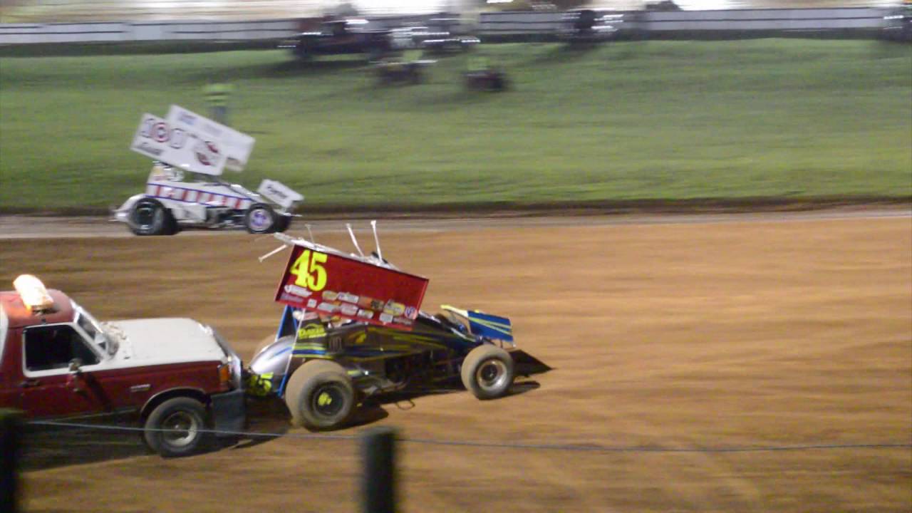 Bloomington Speedway Indiana RaceSaver Sprint Car Full Feature Race 8 ...